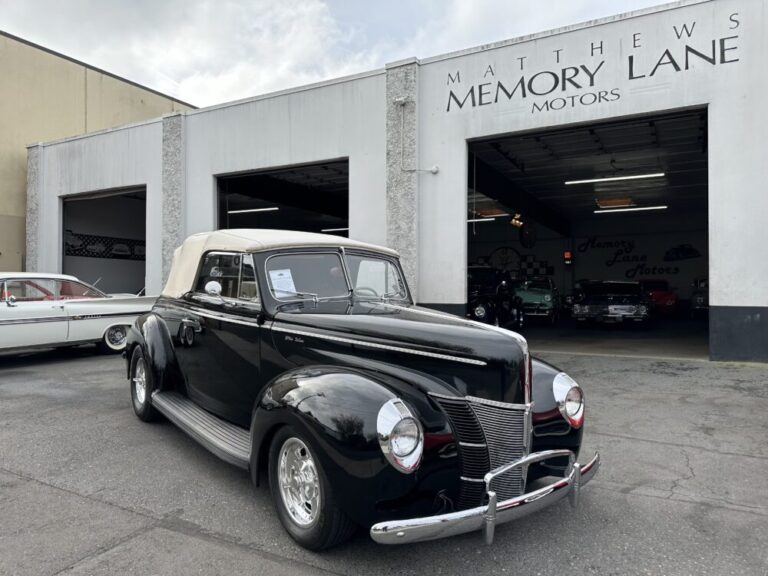 1940 Ford Deluxe Convertible – Matthews Memory Lane Motors
