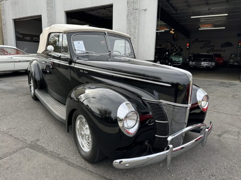 1940 Ford Deluxe Convertible – Matthews Memory Lane Motors