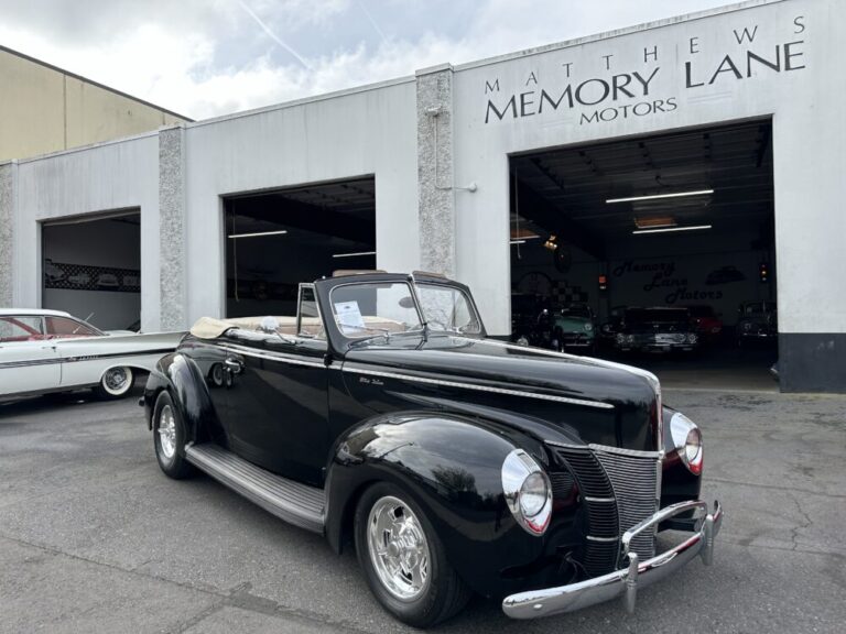 1940 Ford Deluxe Convertible – Matthews Memory Lane Motors